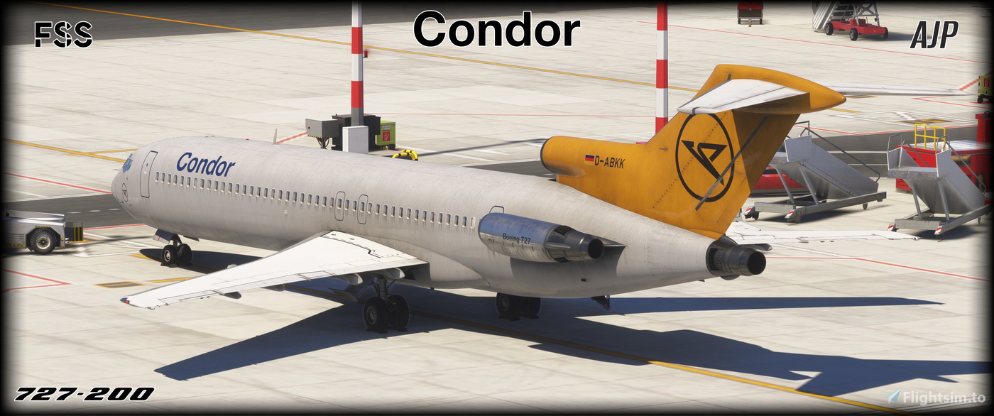 Condor Flugdienst - Grey - D-ABKK - Boeing 727-200 voor Microsoft ...