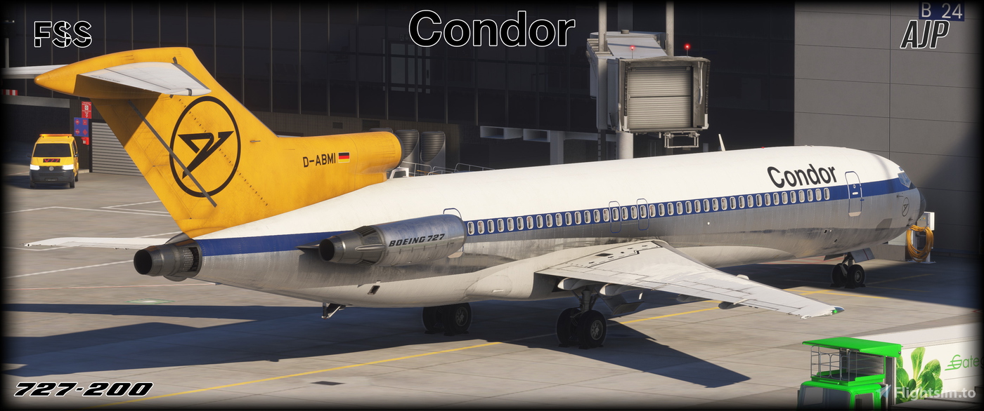 Condor Flugdienst - Retro - D-ABMI - Boeing 727-200 for Microsoft ...