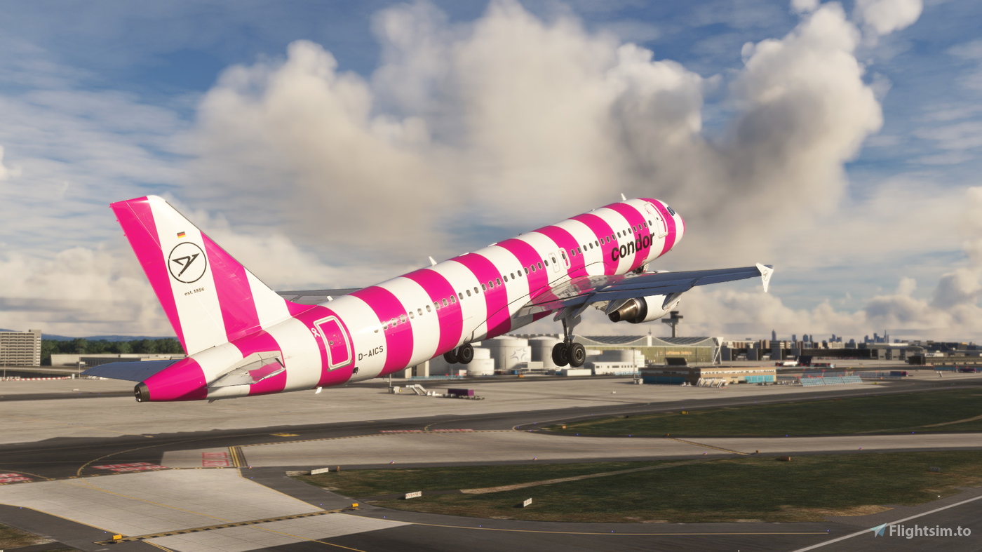 BFU READY! Condor Flugdienst D-AICS PINK EDITION 8K + 4K w/ Cabin FENIX ...