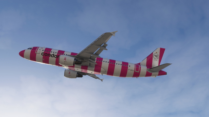 BFU READY! Condor Flugdienst D-AICS PINK EDITION 8K + 4K w/ Cabin FENIX ...