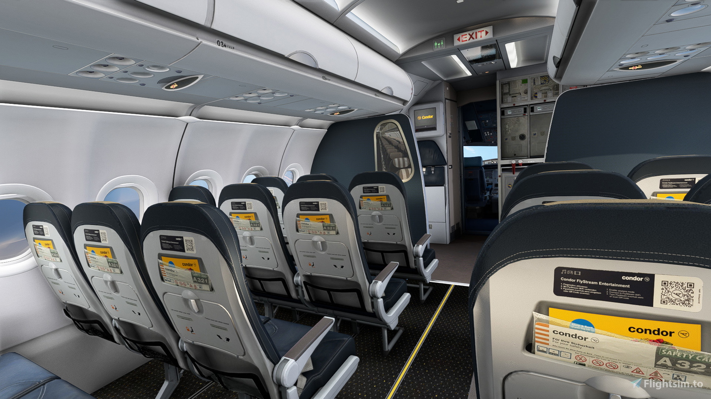 Condor Flugdienst D-ATCA FENIX A321 8K + 4K w/ custom Cabin [ULTRA ...