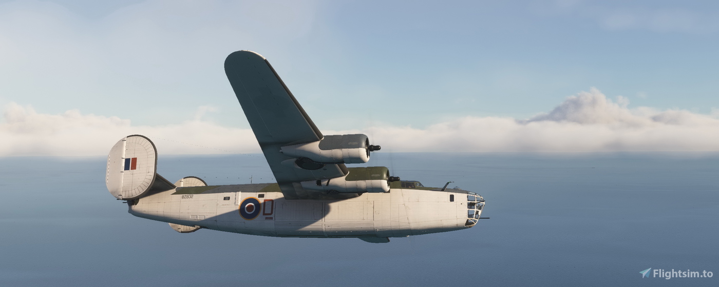 Consolidated B-24 Liberator RAF Coastal Command BZ832/D F/O Trigg VC ...