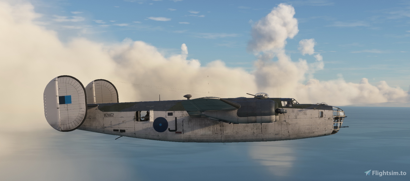 Consolidated B-24 Liberator RAF Coastal Command SEAC BZ862/J für Microsoft Flight Simulator | MSFS