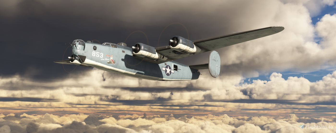 Consolidated B-24 Liberator US Navy #853 "Low Blow" per Microsoft ...