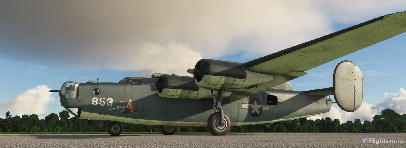 Consolidated B-24 Liberator US Navy #853 "Low Blow" per Microsoft ...