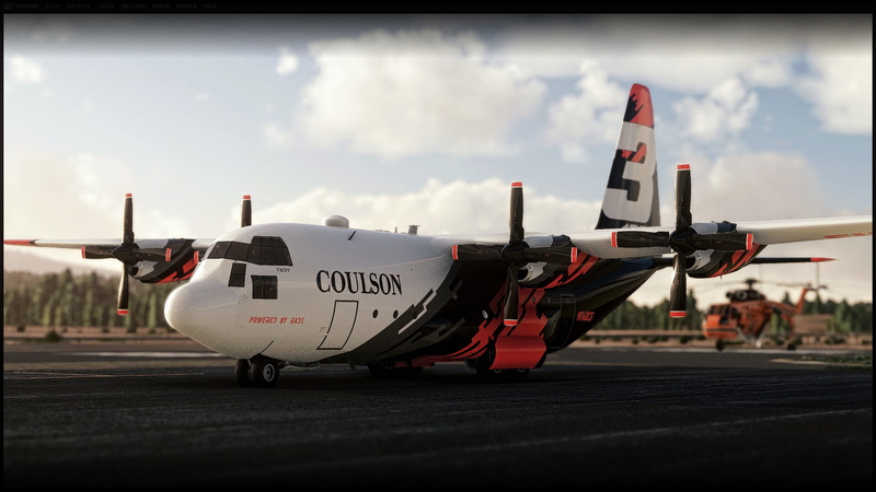 Coulson & Unical C-130 | N140CG | 8K for Microsoft Flight Simulator | MSFS