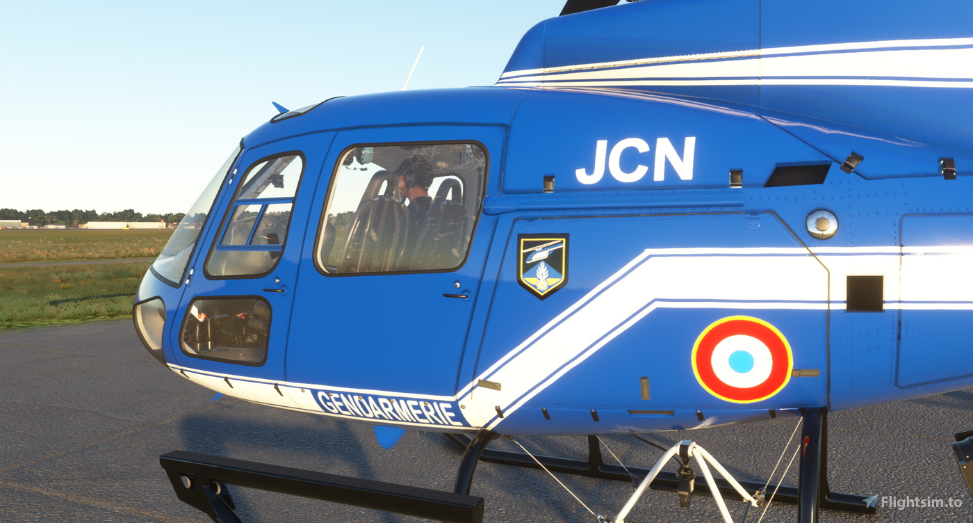 Cowan Simualtion H125 Gendarmerie ECU64 [JCN] (F-MJCN) for Microsoft Flight Simulator | MSFS
