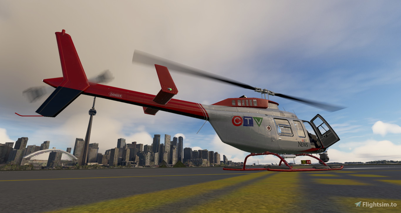 CowanSim Bell 206 LongRanger Livery - CTV News Chopper - Toronto | C ...