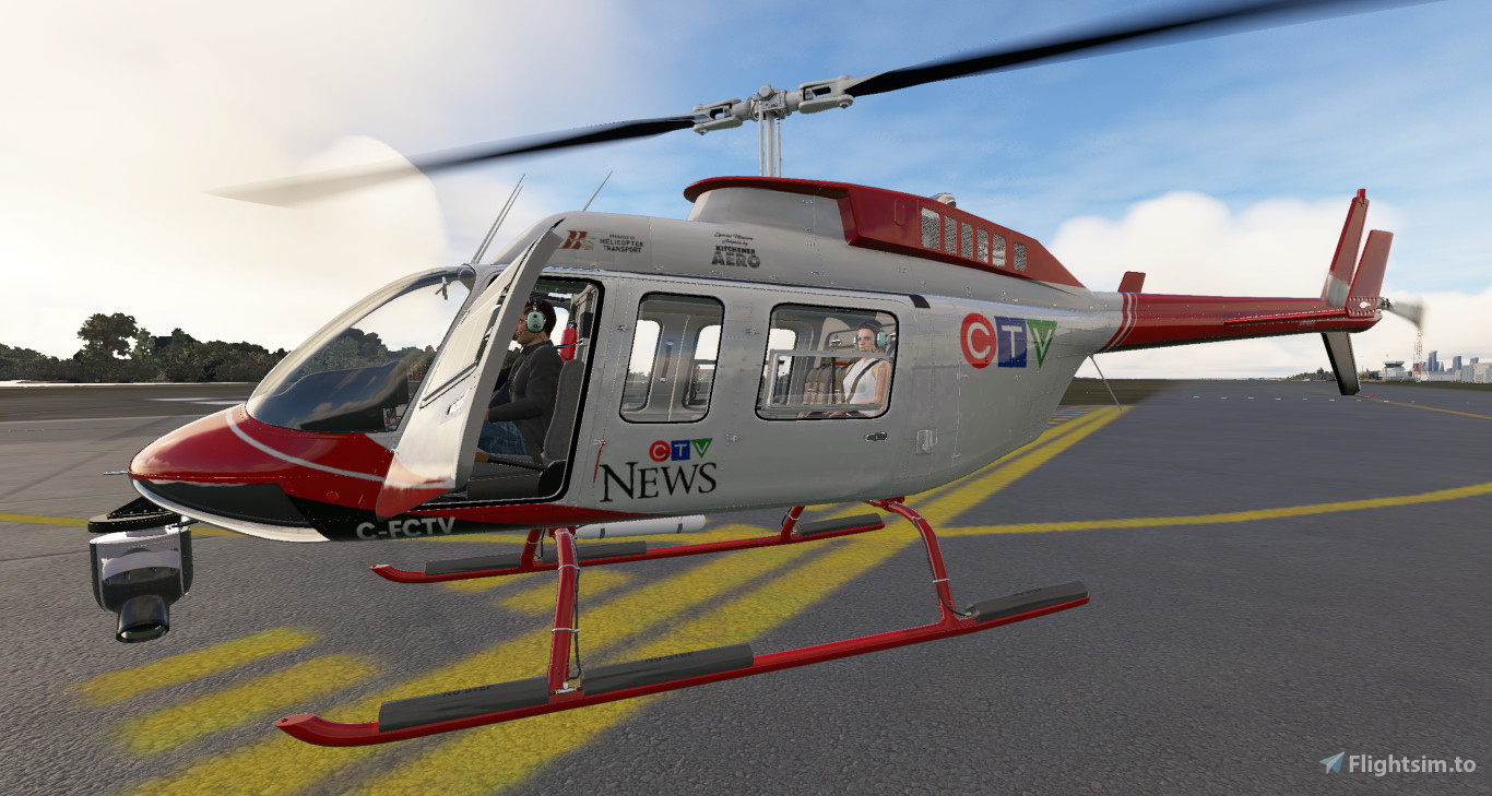 CowanSim Bell 206 LongRanger Livery - CTV News Chopper - Toronto | C ...