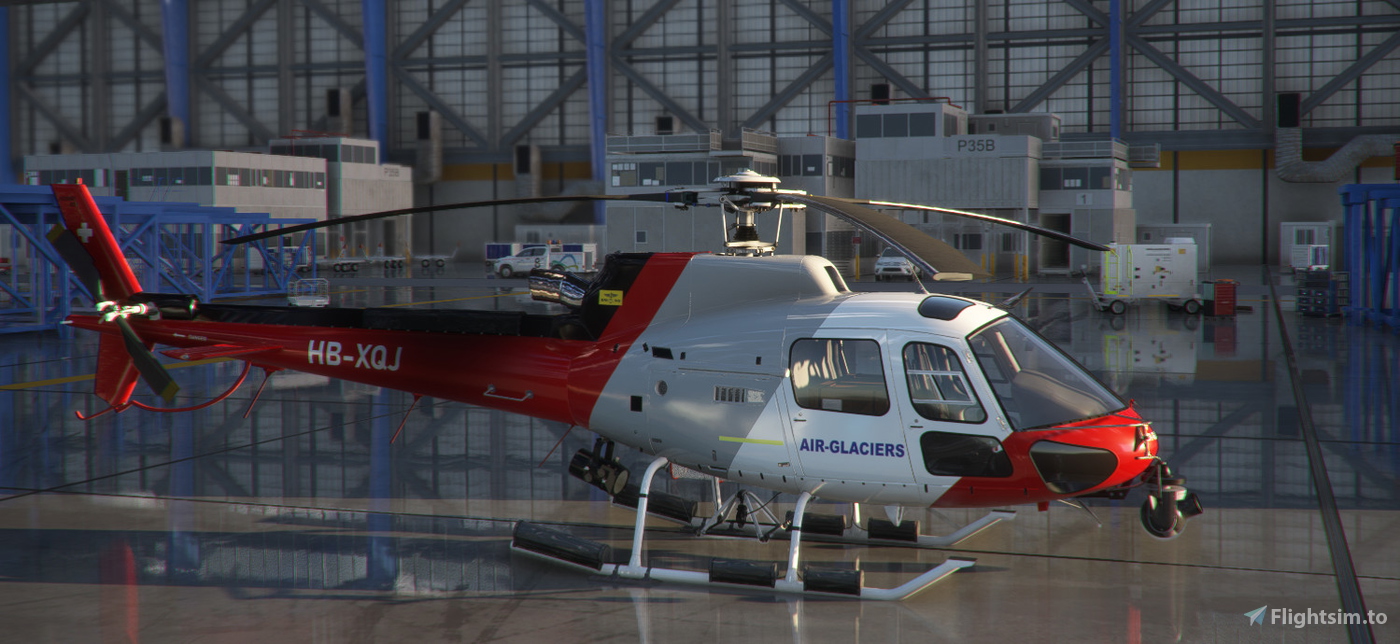 CowanSim Airbus H125 (AS350B3) / HB-XQJ Air-Glaciers / requested pour ...