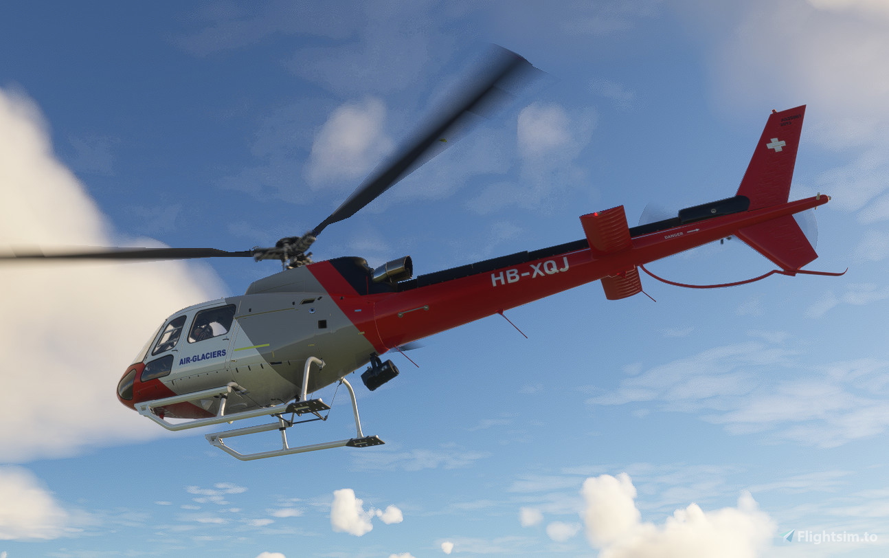 CowanSim Airbus H125 (AS350B3) / HB-XQJ Air-Glaciers / requested for Microsoft Flight Simulator ...