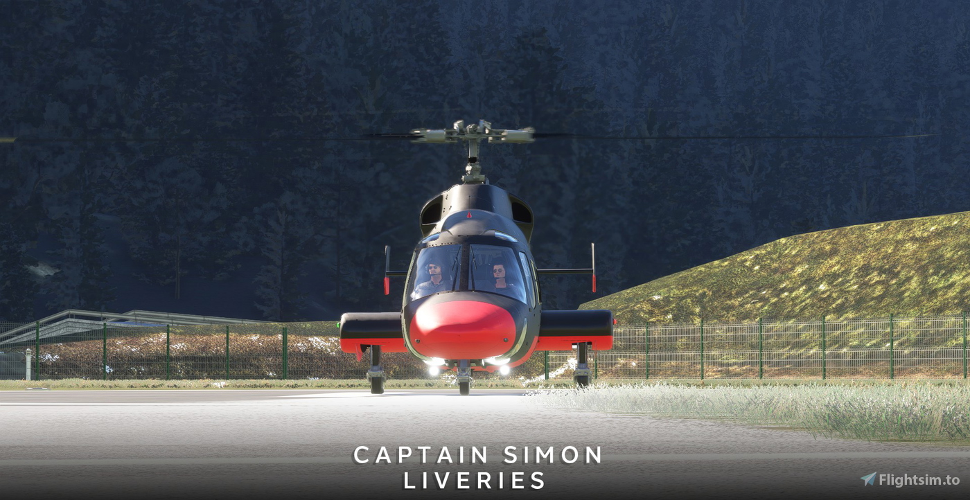 CowanSim Bell 222B - Redwolf para Microsoft Flight Simulator | MSFS