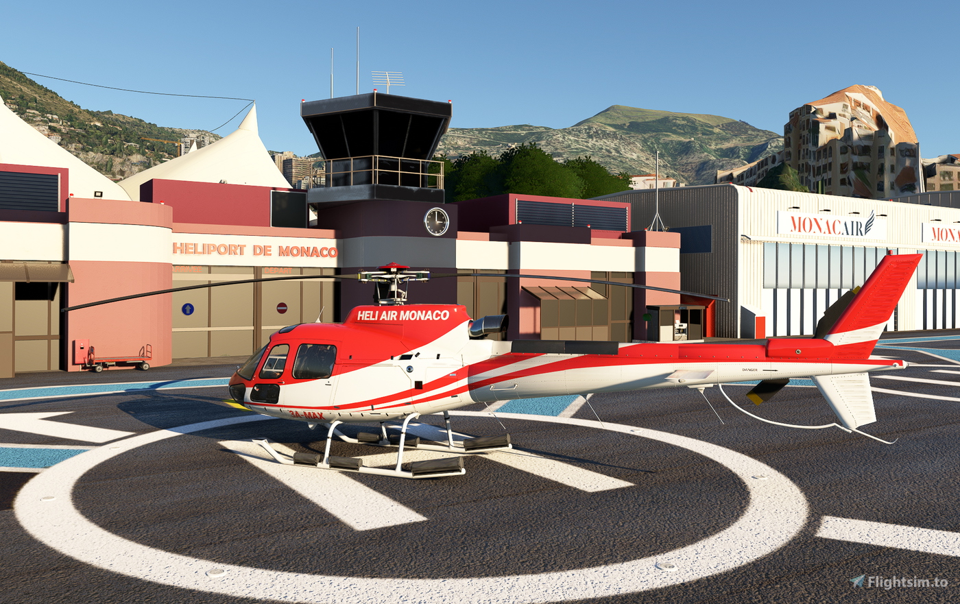 Cowansim H125 Heli Air Monaco 3A-MAX für Microsoft Flight Simulator | MSFS