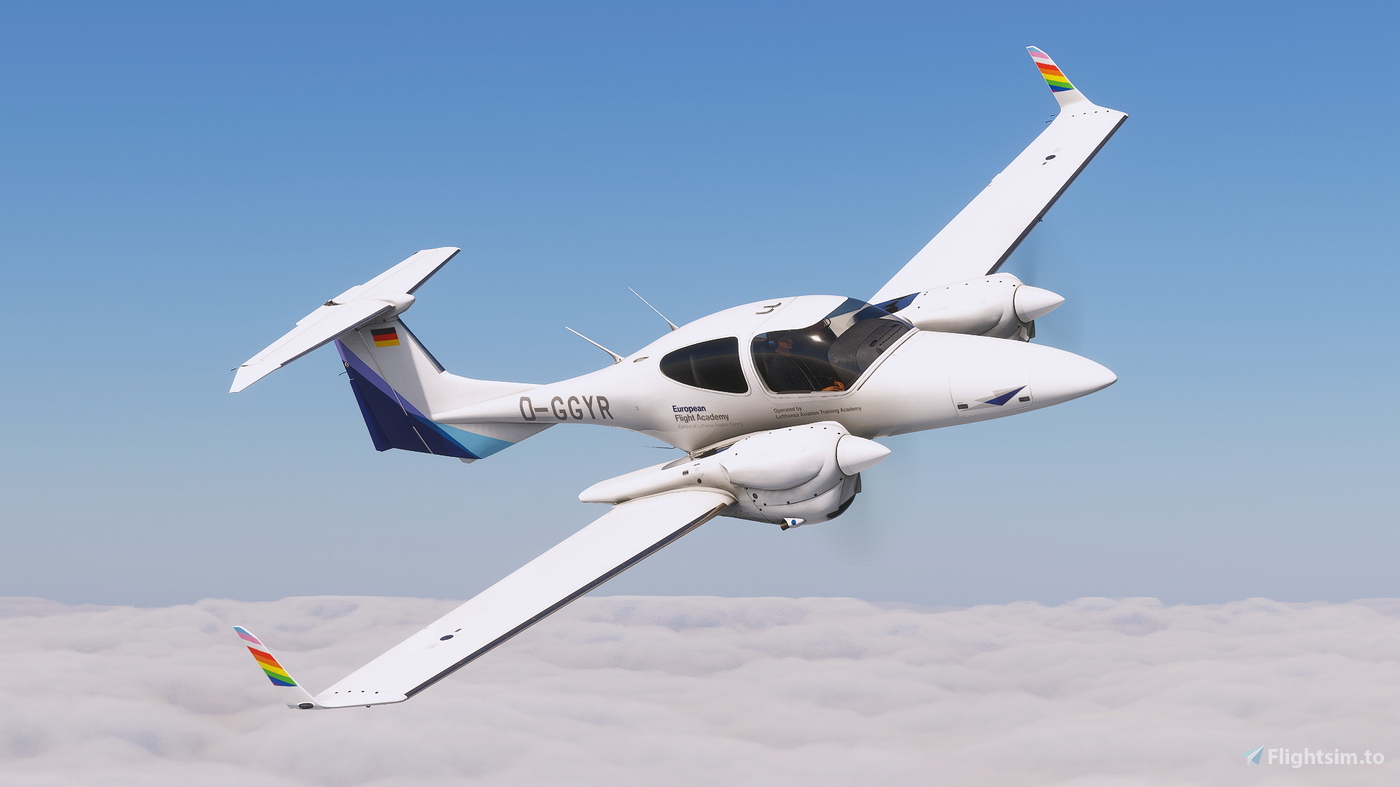 COWS DA-42 VI | European Flight Academy mini fleet pack V2 for Microsoft Flight Simulator | MSFS
