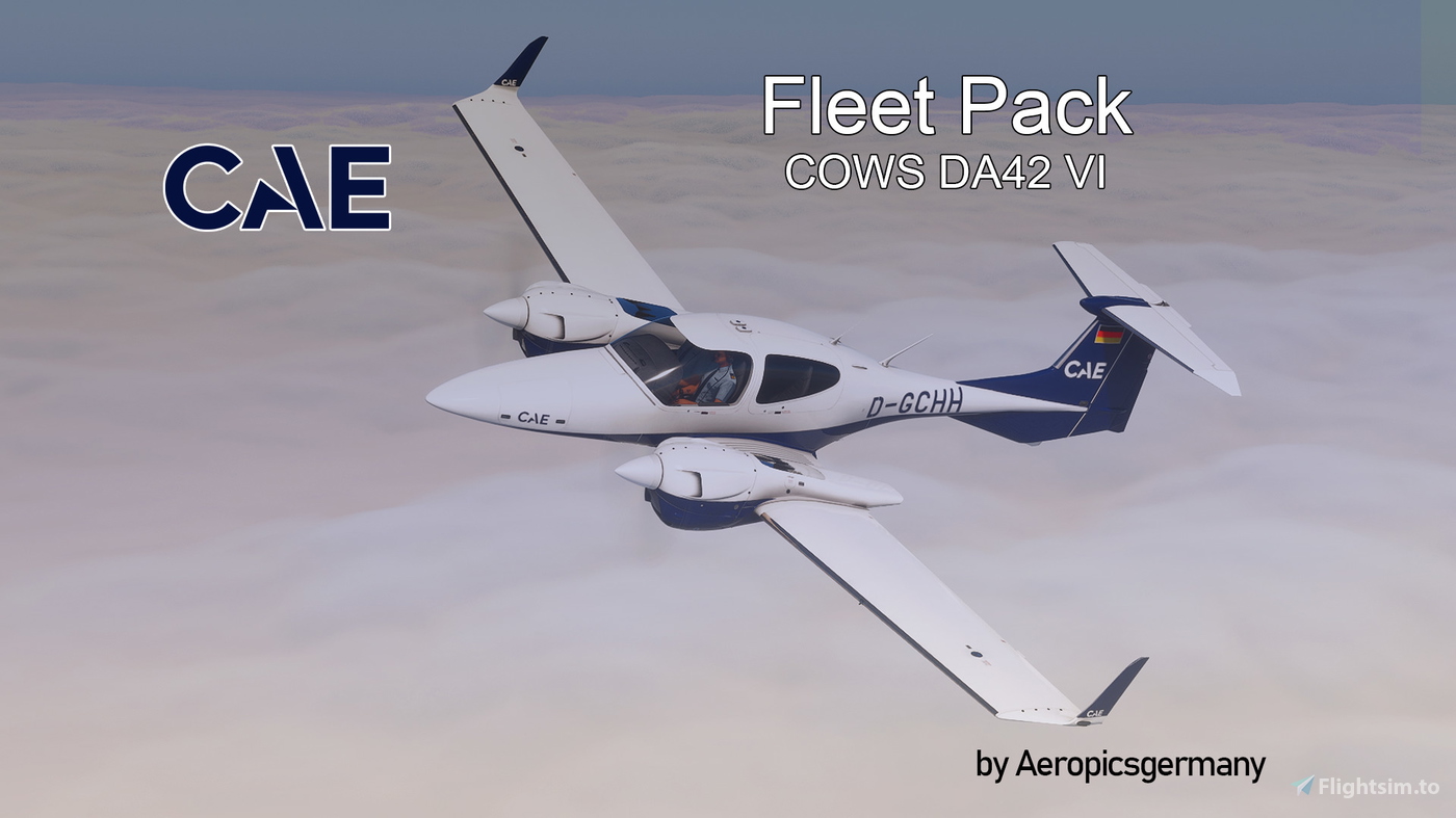 COWS DA-42 VI | CAE Flight Training fleet pack per Microsoft Flight Simulator | MSFS