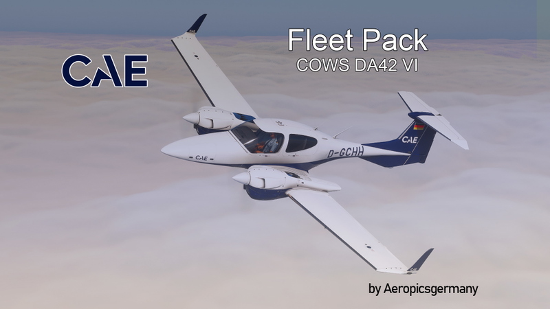 Cows DA42 Liveries for Microsoft Flight Simulator | MSFS