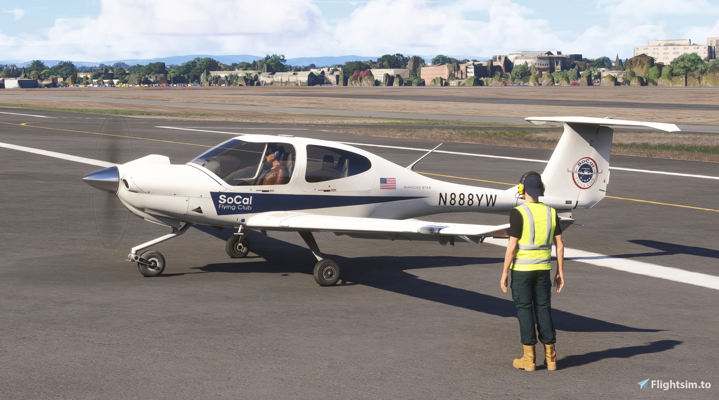 COWS DA40-XLS SoCal Flying Club voor Microsoft Flight Simulator | MSFS
