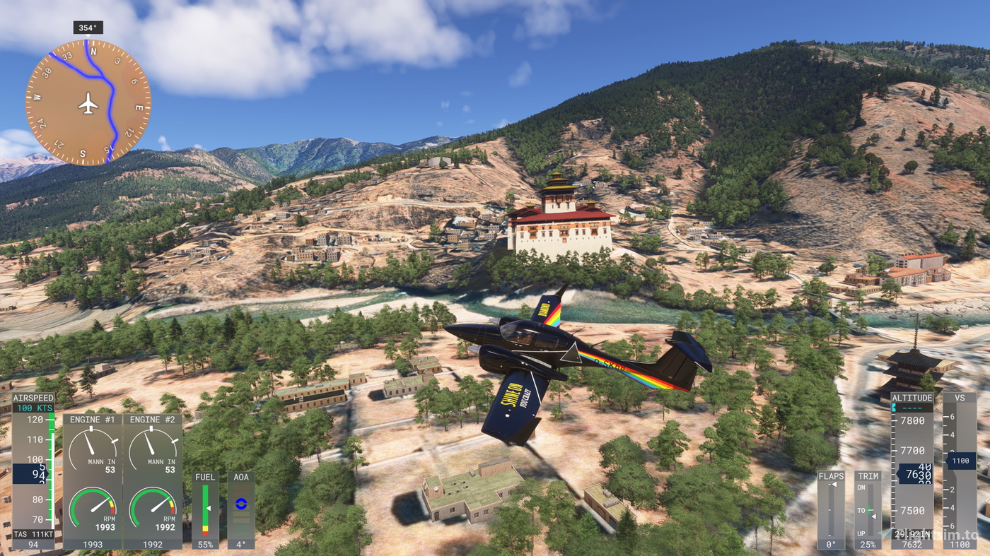 Crazy Diamond livery for Cows Diamond DA42 for Microsoft Flight ...