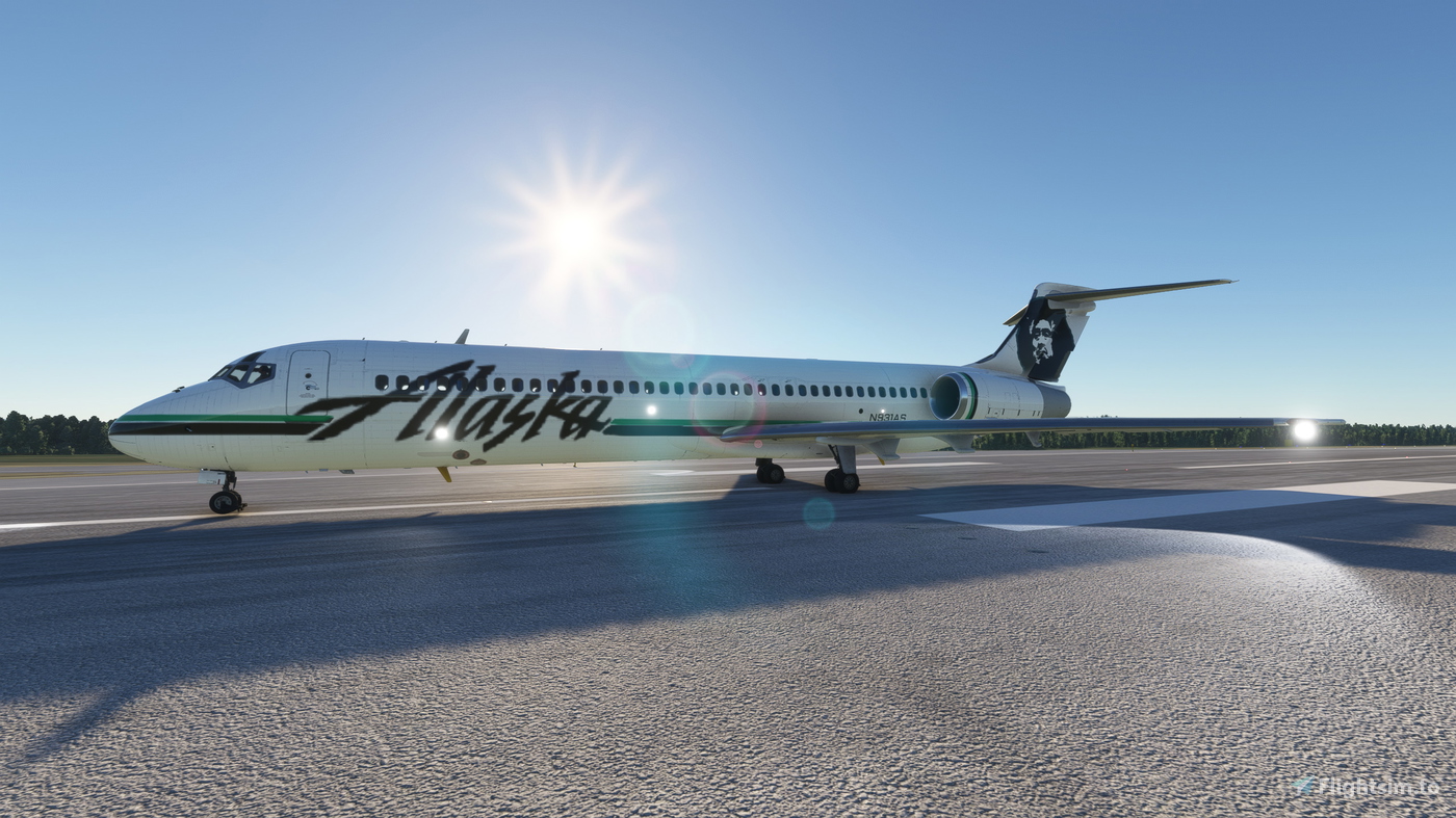 CS-B717 Alaska Livery (Old MD-83 Livery N931AS) for Microsoft Flight ...
