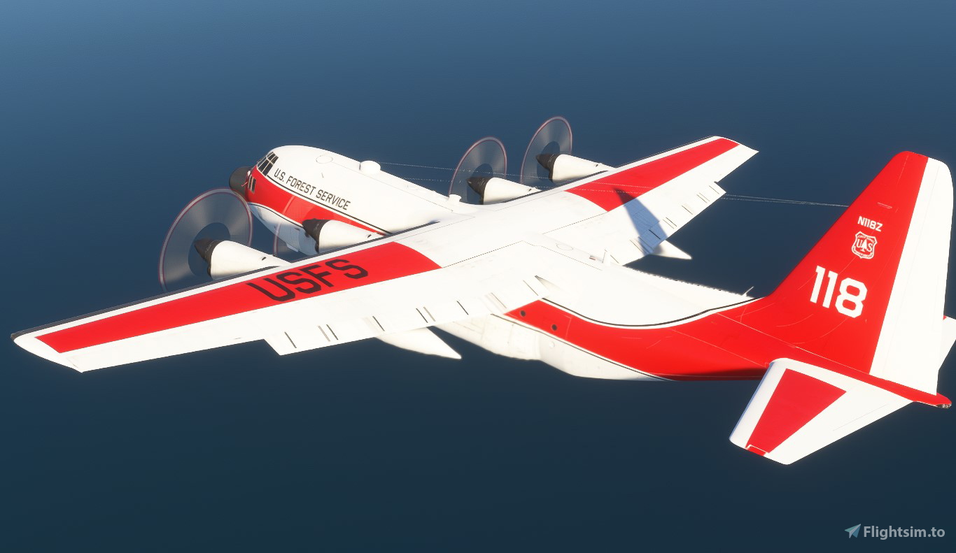 CS C-130-H – US Forest Service 118 for Microsoft Flight Simulator | MSFS