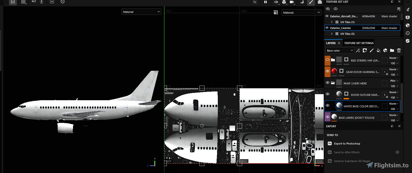 CSS 737-500 - Official Substance Painter Paintkit für Microsoft Flight ...