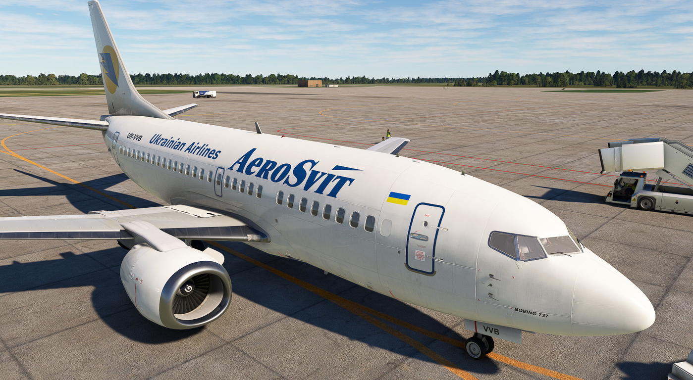 CSS Boeing 737-500 | Aerosvit | UR-VVB | 4K para Microsoft Flight ...