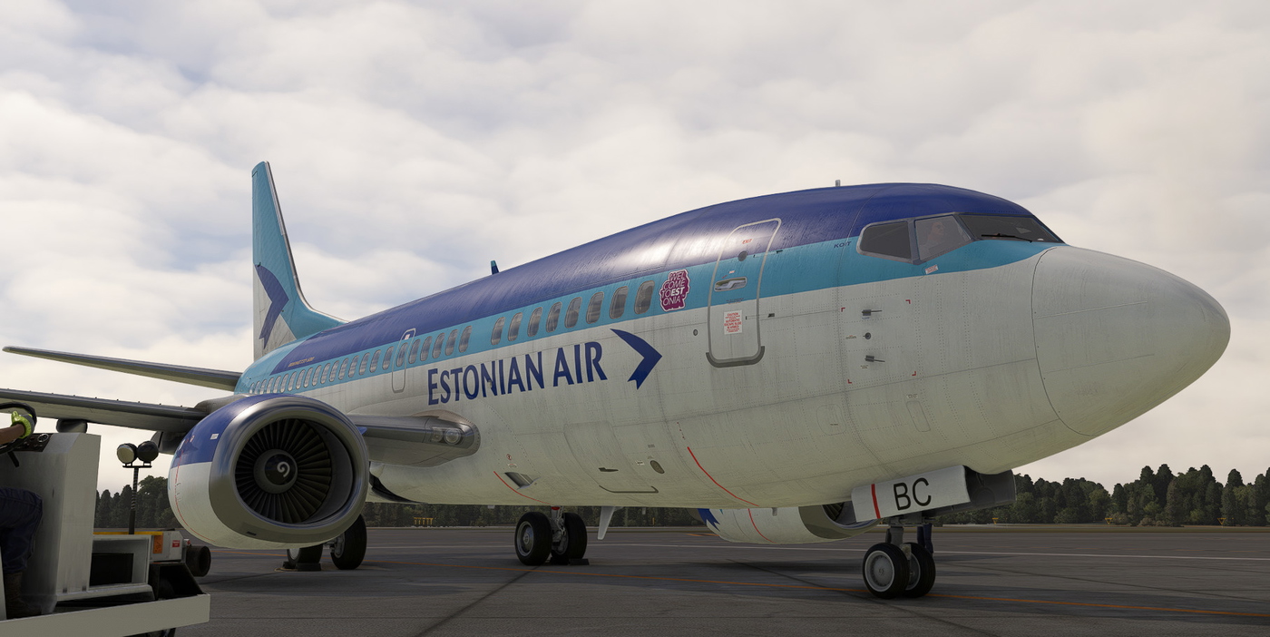 CSS Boeing 737-500 | Estonian Air | ES-ABC | 4K para Microsoft Flight ...