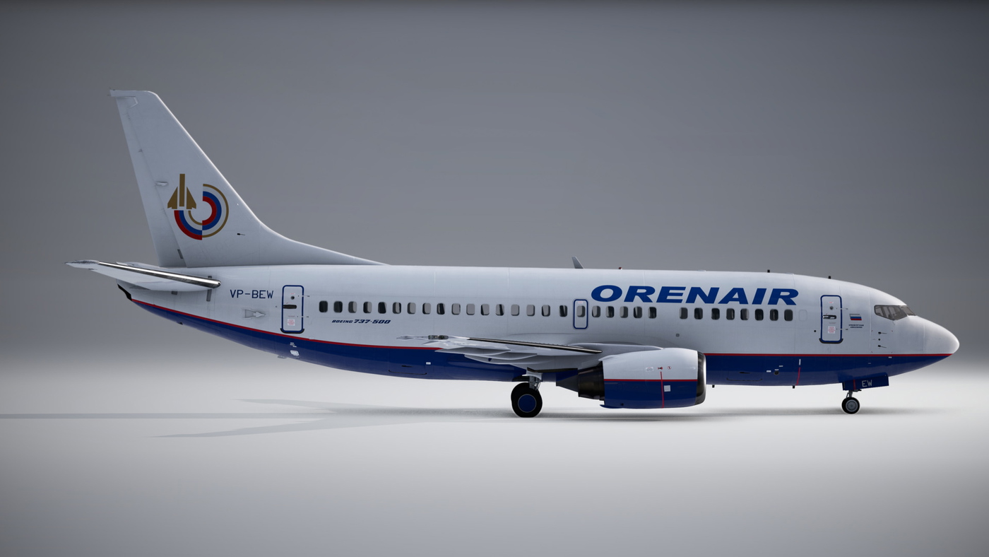 CSS Boeing 737-500 | Orenair | VP-BEW | 4K for Microsoft Flight ...