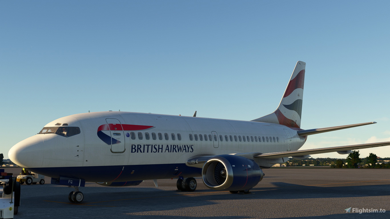 CSS Boeing 737-500 British Airways pack G- GFFG 4K для Microsoft Flight Simulator | MSFS