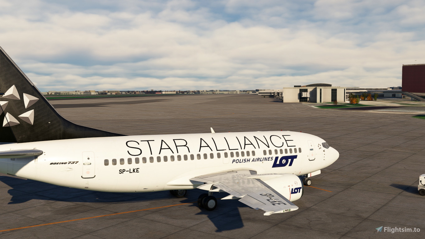 CSS Boeing 737-500 LOT Star Alliance SP-LKE 4K のために Microsoft Flight ...