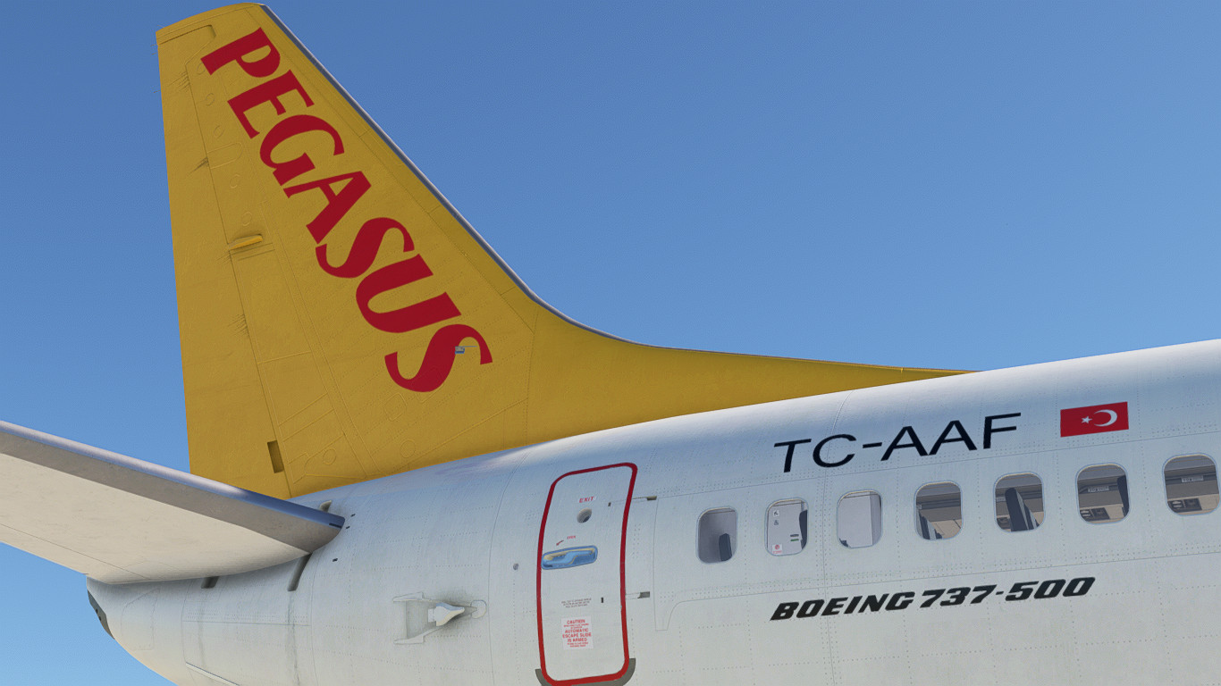 CSS Boeing 737-500 Pegasus TC-AAF 4K for Microsoft Flight Simulator | MSFS
