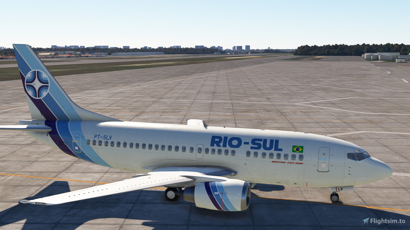 CSS Boeing 737-500 Rio Sul PT-SLV 4K para Microsoft Flight Simulator | MSFS