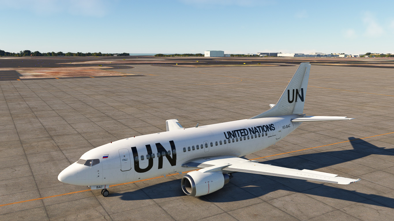 CSS Boeing 737-500 United Nations Humanitarian Air Service VQ-BAC 4K ...