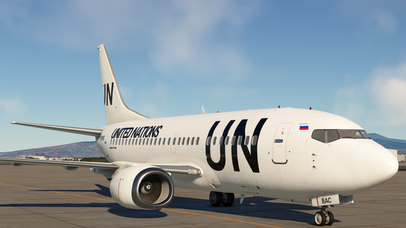 CSS Boeing 737-500 United Nations Humanitarian Air Service VQ-BAC 4K ...