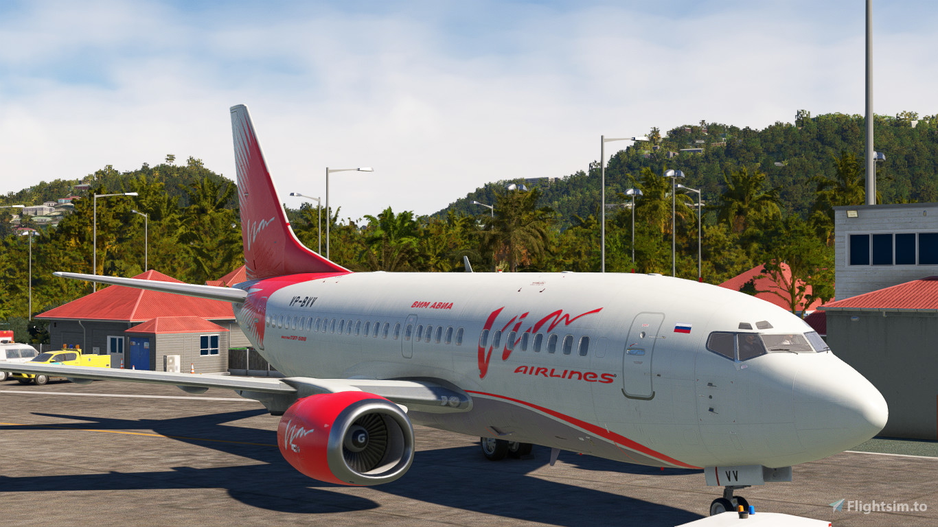 CSS Boeing 737-500 Vim Avia VP-BVV 4K a oldalon. Microsoft Flight Simulator | MSFS
