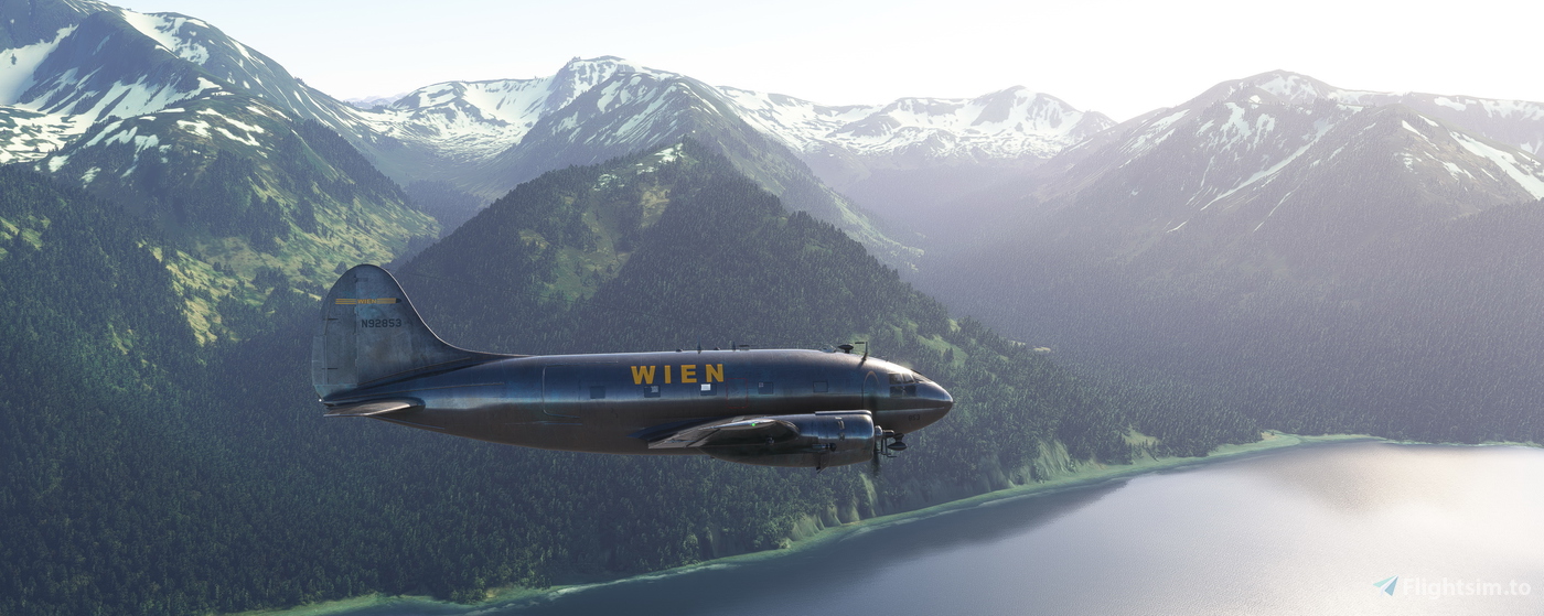 Curtiss C-46 Commando Wien Air Alaska N92853 for Microsoft Flight ...