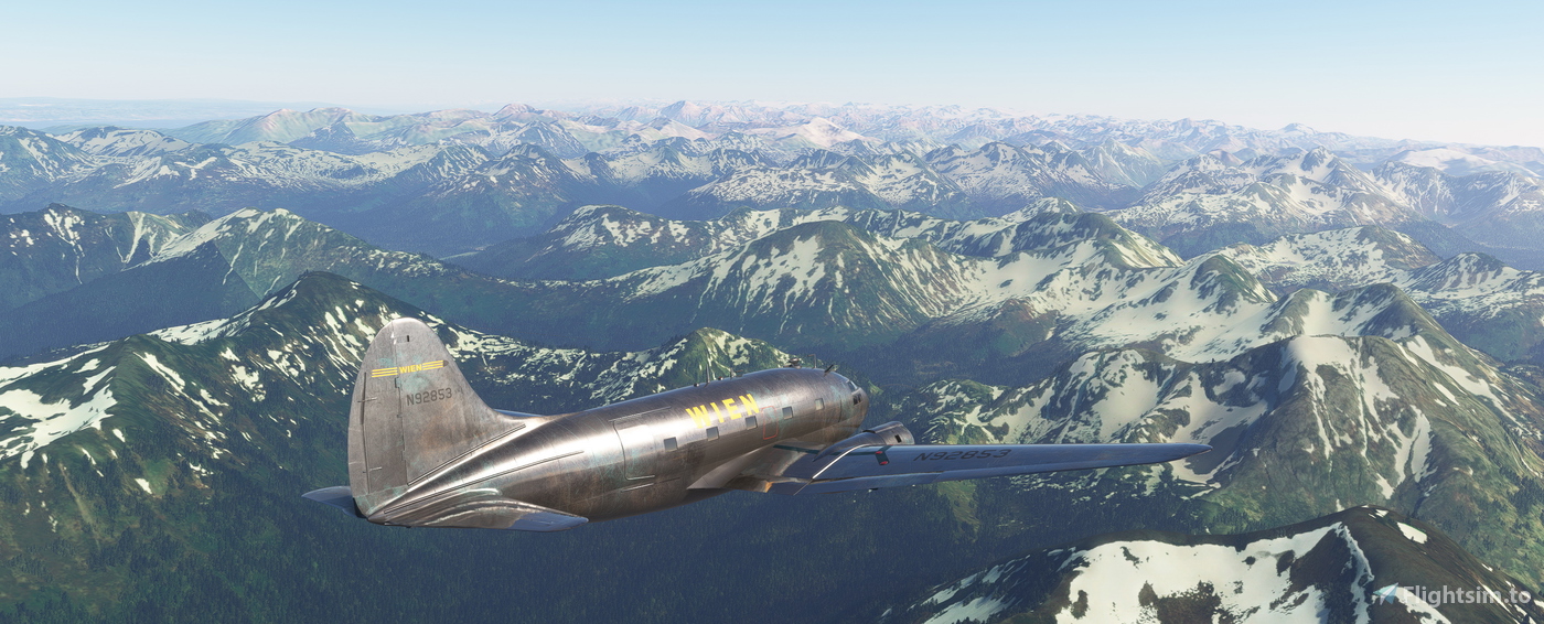 Curtiss C-46 Commando Wien Air Alaska N92853 for Microsoft Flight ...