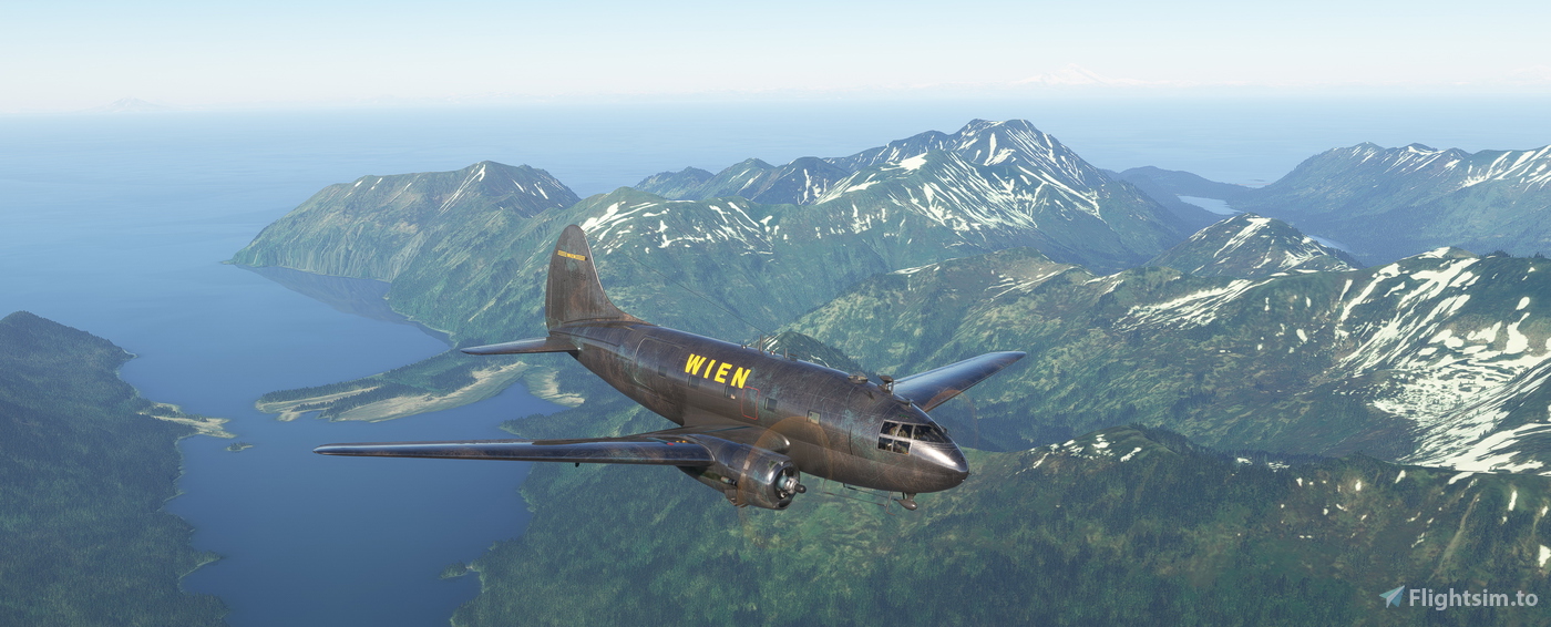Curtiss C-46 Commando Wien Air Alaska N92853 for Microsoft Flight ...