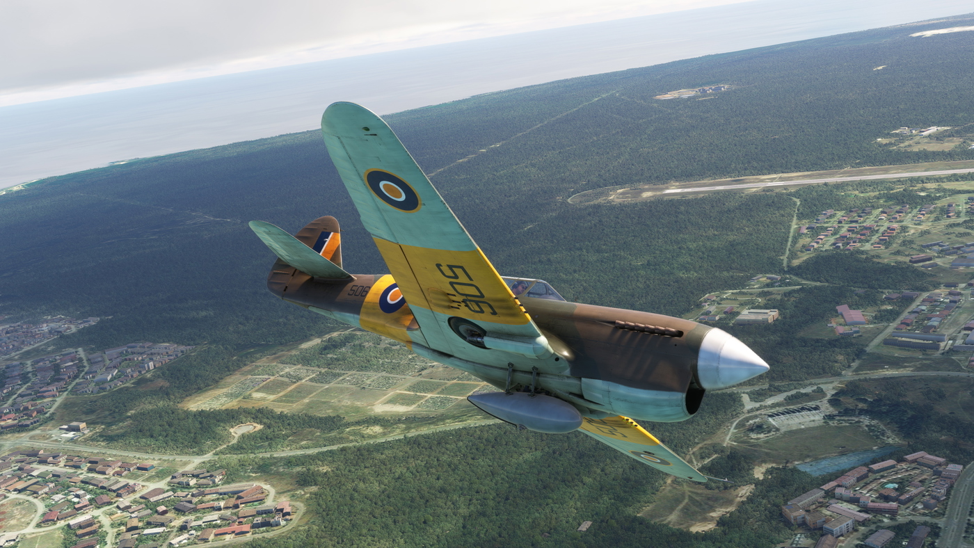 Curtiss P-40F SAAF #506 11 OTU for Microsoft Flight Simulator | MSFS