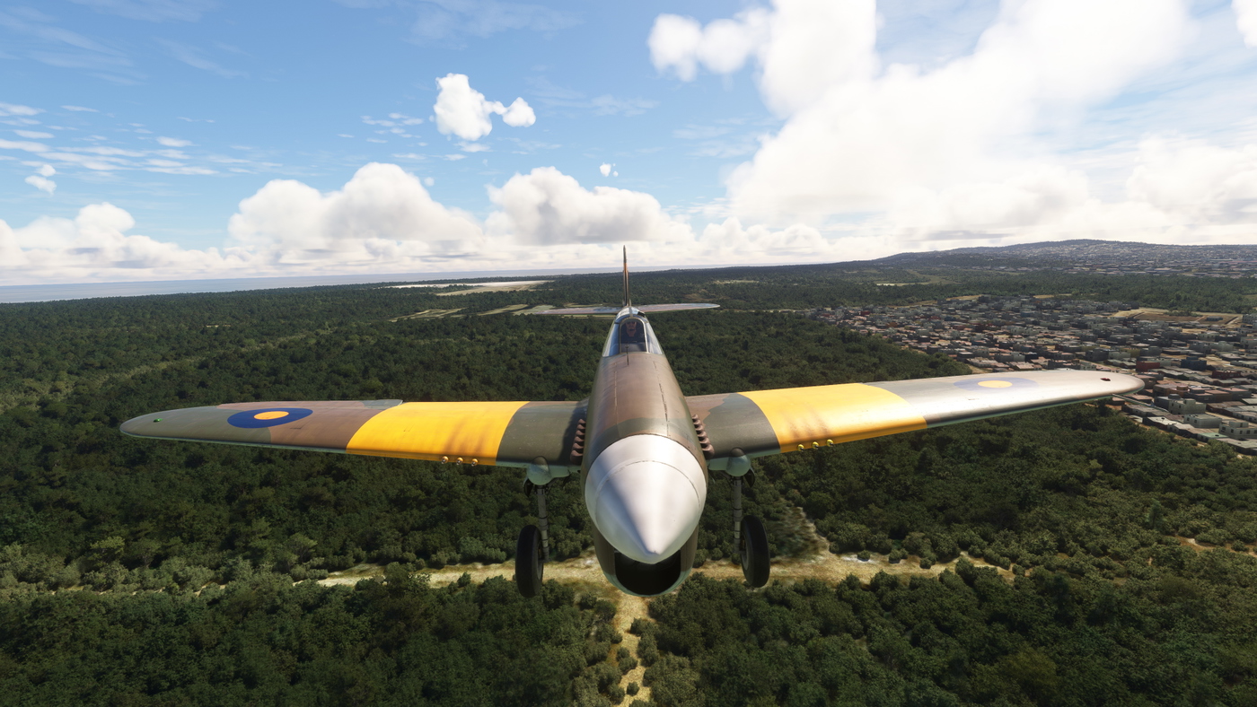 Curtiss P-40F SAAF #506 11 OTU for Microsoft Flight Simulator | MSFS