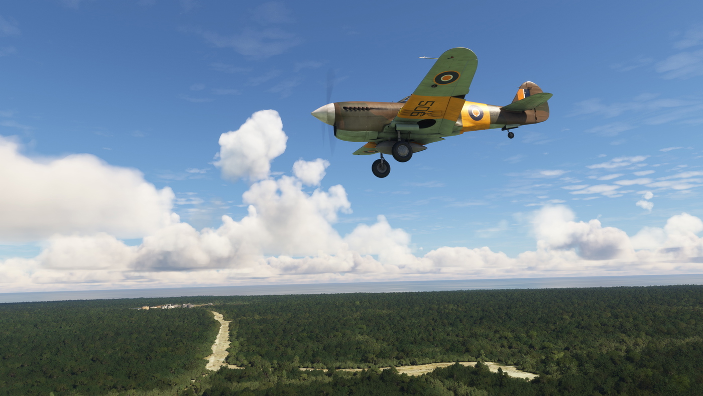 Curtiss P-40F SAAF #506 11 OTU for Microsoft Flight Simulator | MSFS