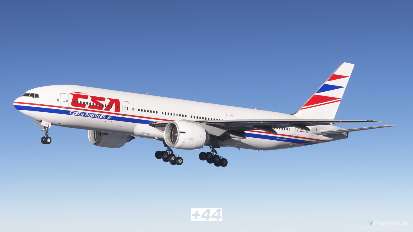 Czech Airlines (OK-YAC) PMDG 777-200ER - 8K のために Microsoft Flight Simulator | MSFS
