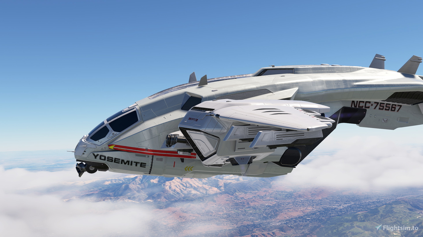 D-77 Pelican Starfleet Shuttle for Microsoft Flight Simulator | MSFS