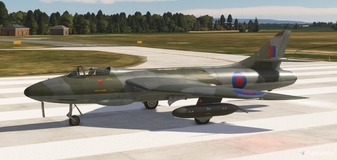 Dave Garwood - Hawker Hunter - ZZ190 HHA livery for Microsoft Flight ...
