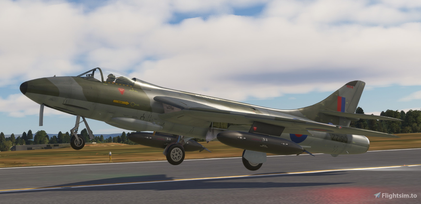 Dave Garwood - Hawker Hunter - ZZ190 HHA livery for Microsoft Flight ...