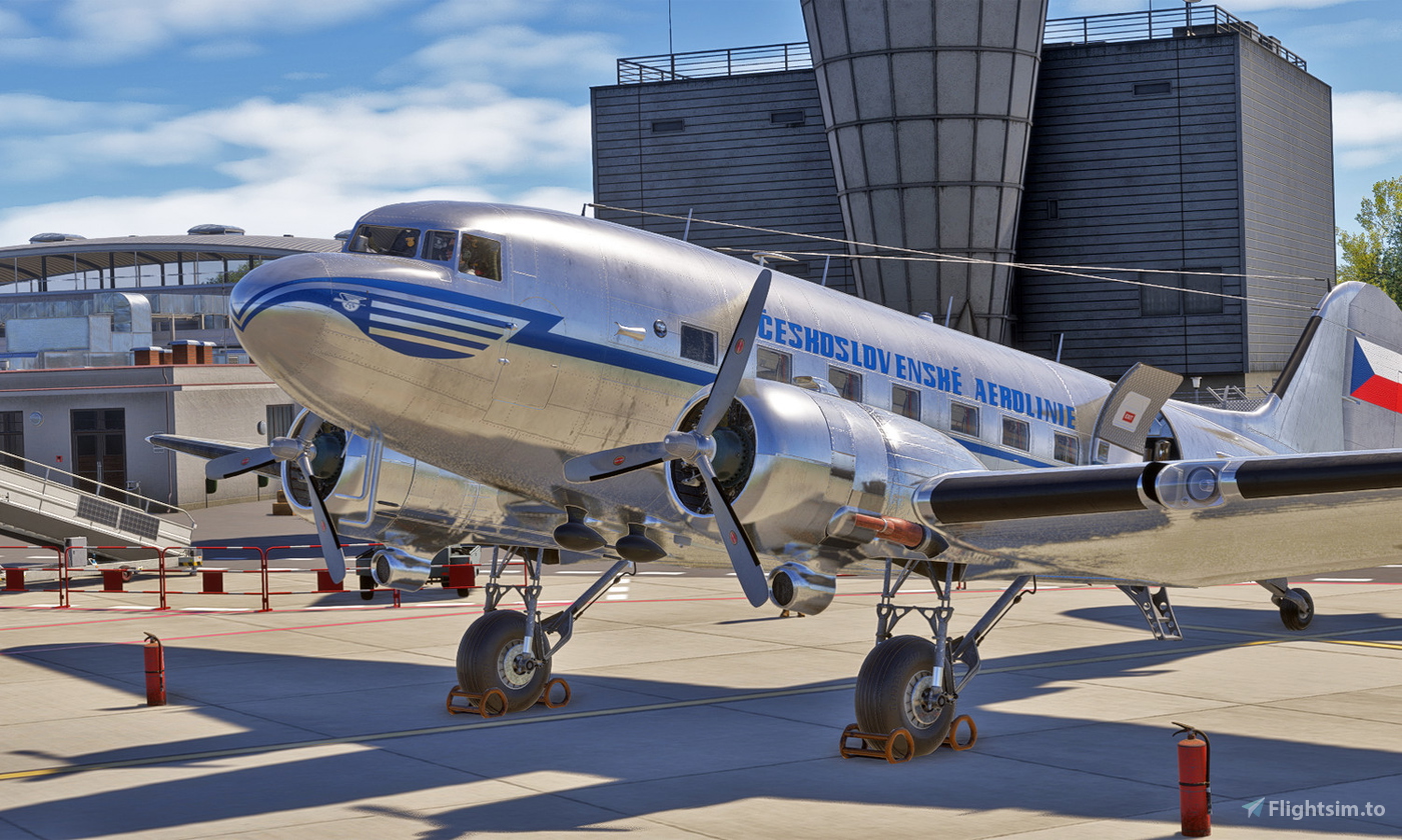 Douglas DC-3 - CSA České Aerolinie for Microsoft Flight Simulator | MSFS