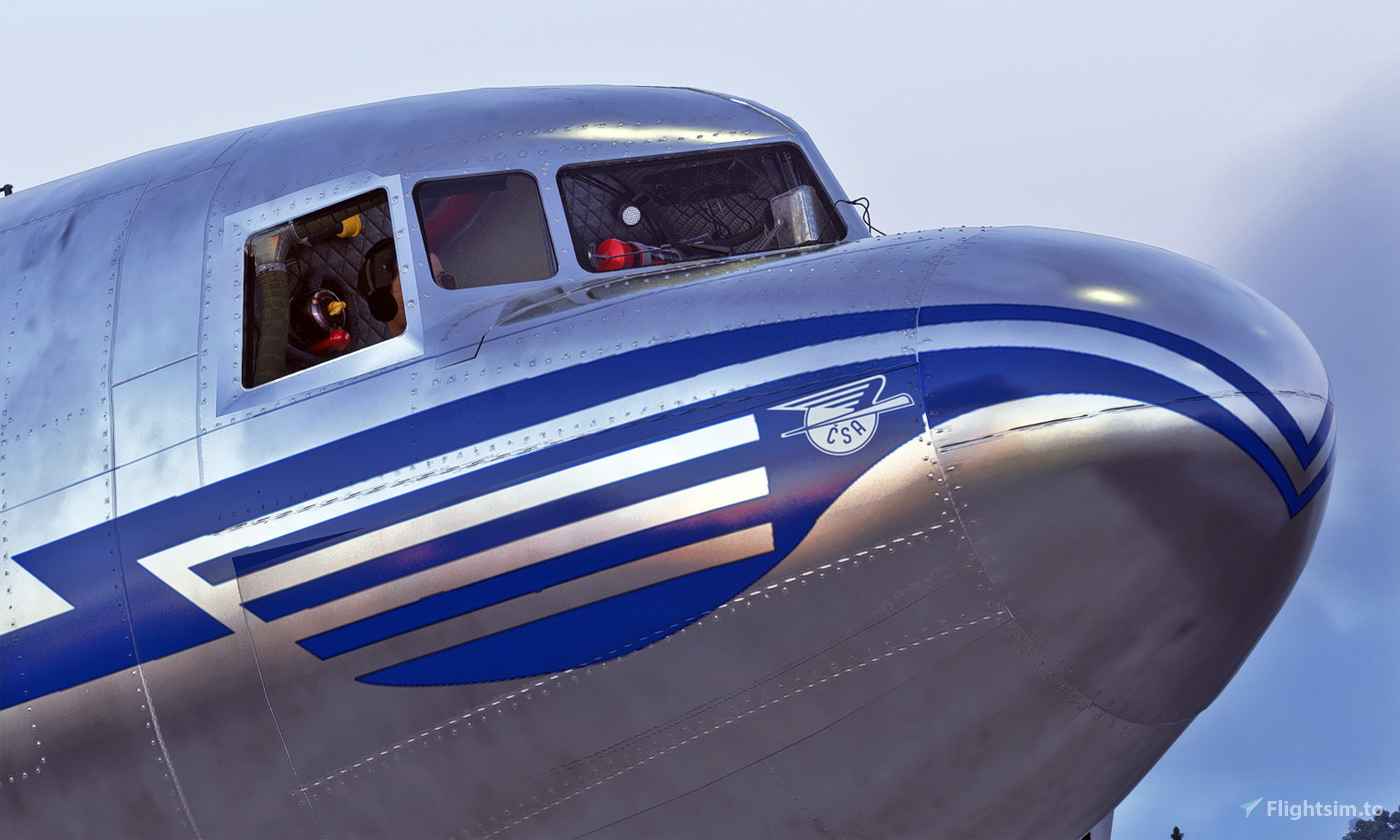 Douglas DC-3 - CSA České Aerolinie for Microsoft Flight Simulator | MSFS
