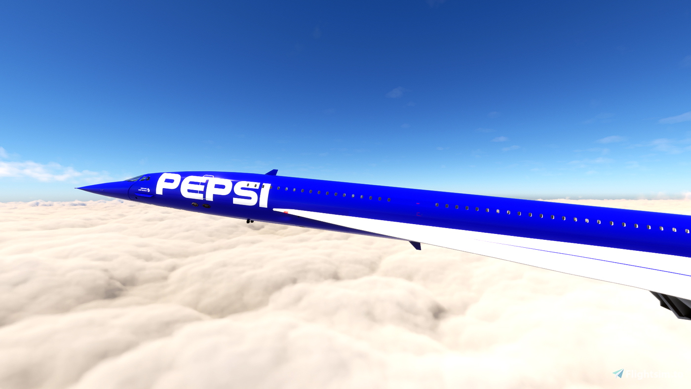 DC Designs Concorde Pepsi-Promo (F-BTSD) for Microsoft Flight Simulator ...