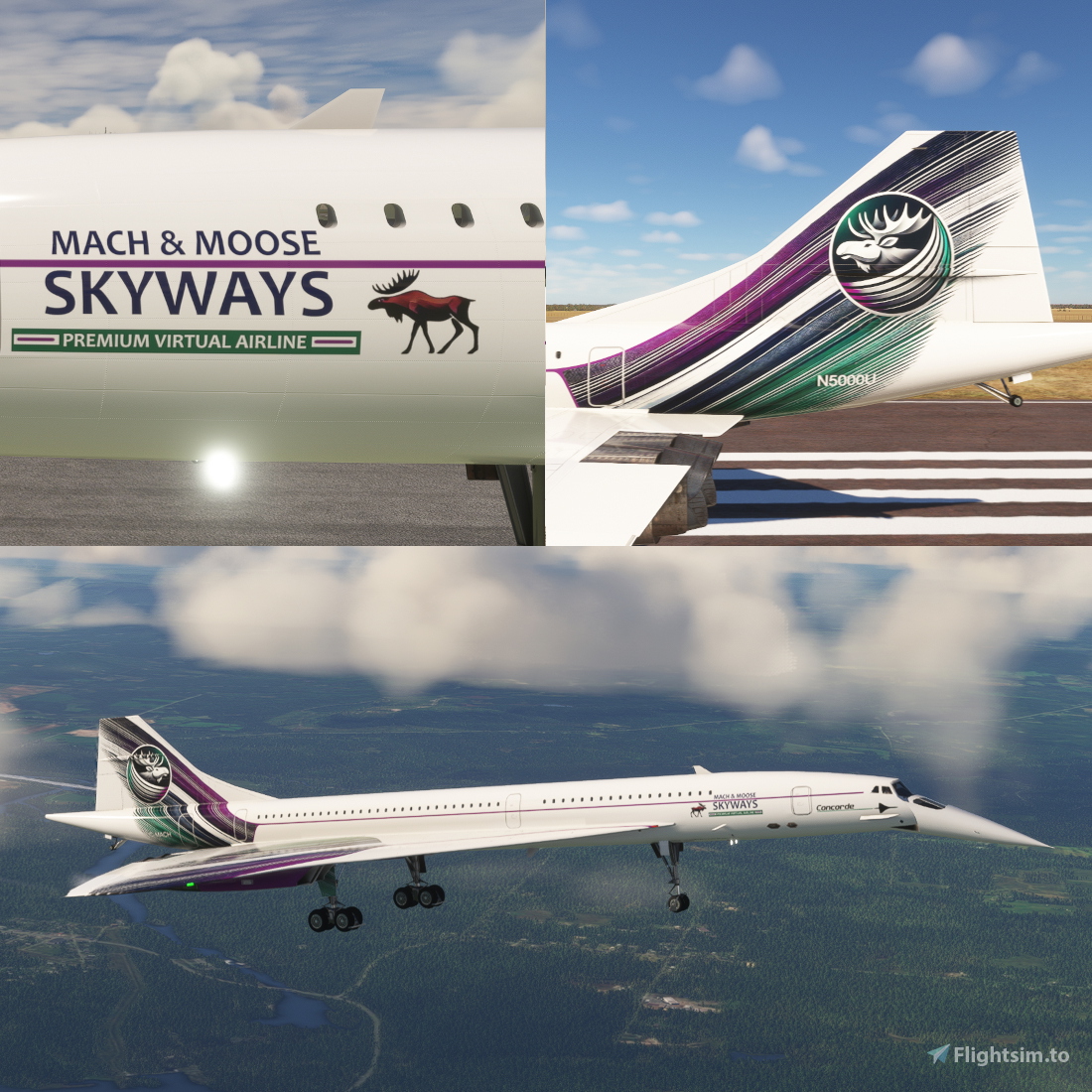 DC Designs Concorde Moose & Mach Virtual Airline for Microsoft Flight ...