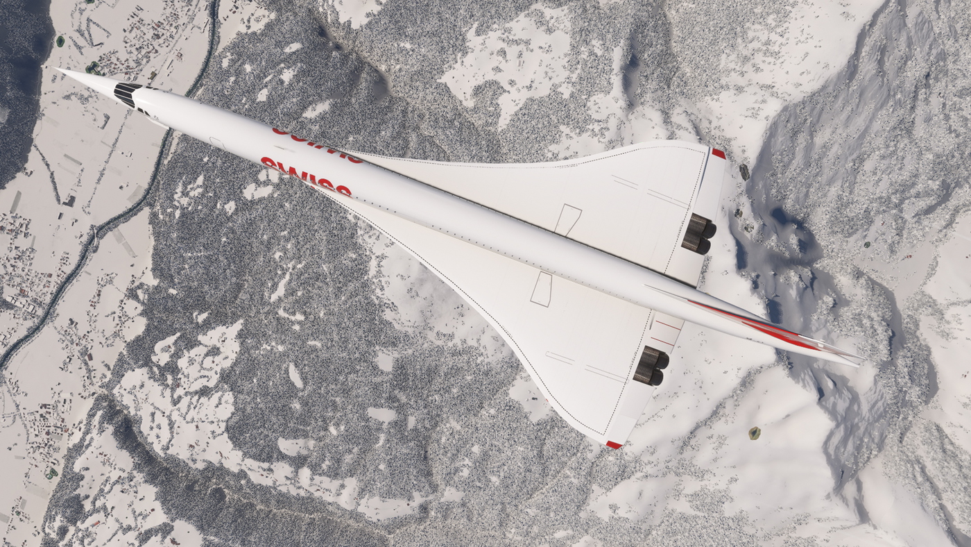 DC Designs Concorde Swiss (HB-JLT - Fictional) for Microsoft Flight ...